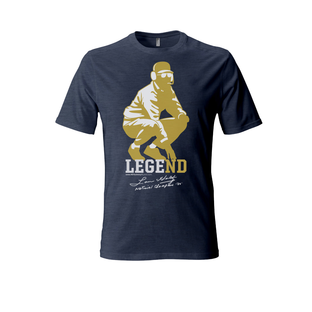 Lou Holtz LEGEND T-Shirt Navy – ND Subway Alumni