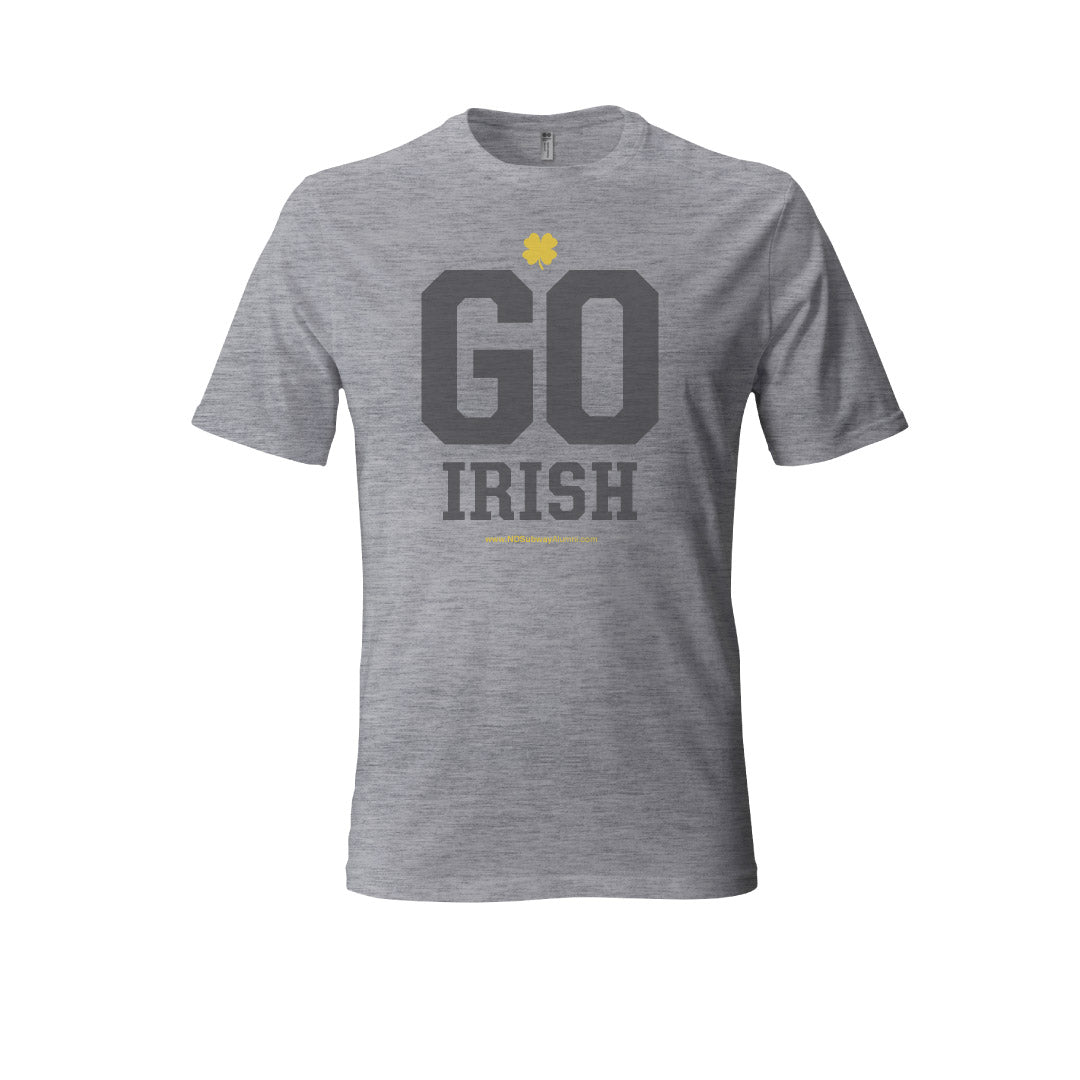 Go Irish Block T-Shirt Heather – ND Subway Alumni